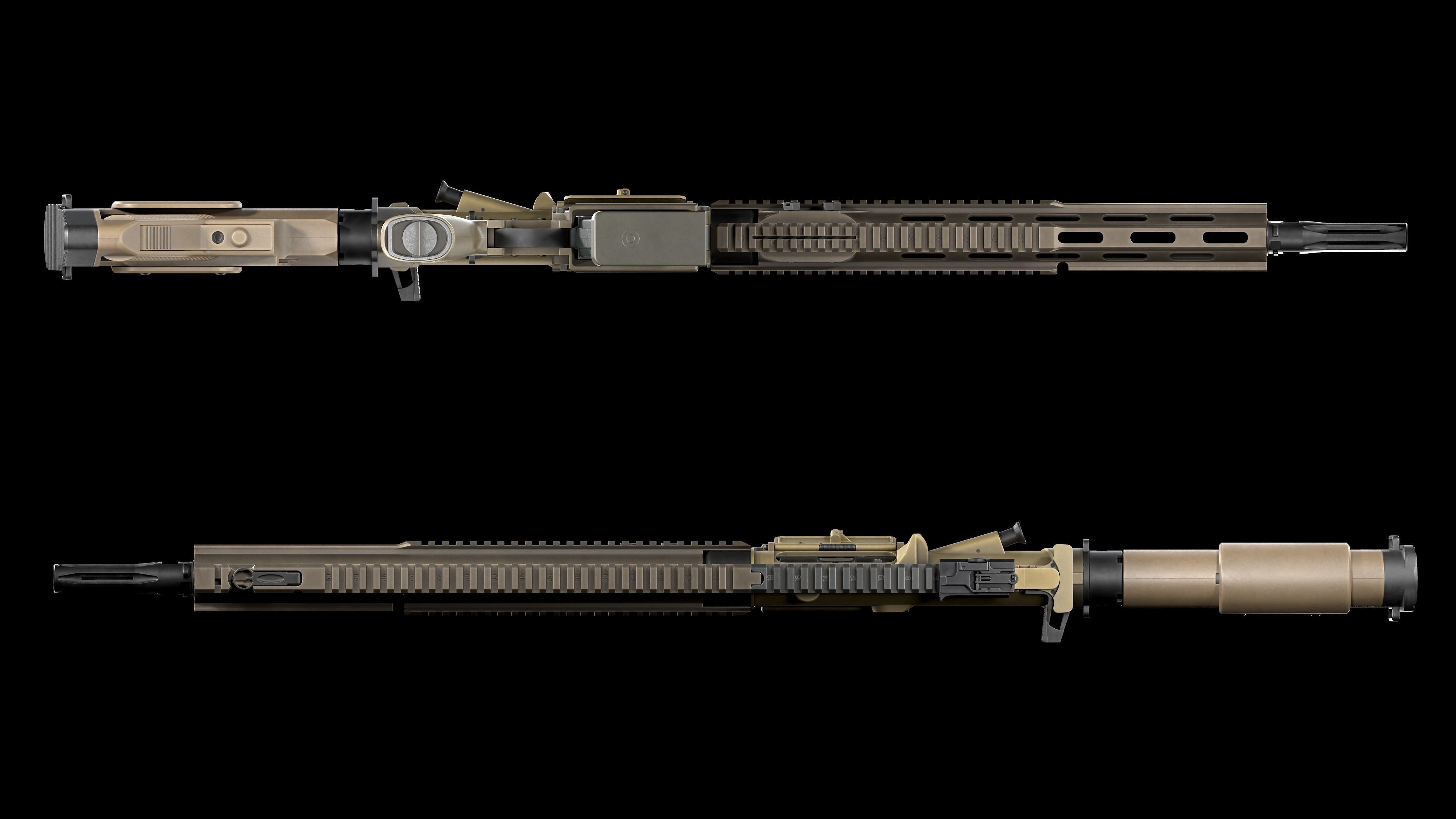 3D model Modular Sniper Rifle HK G28 standart VR / AR / low-poly | CGTrader