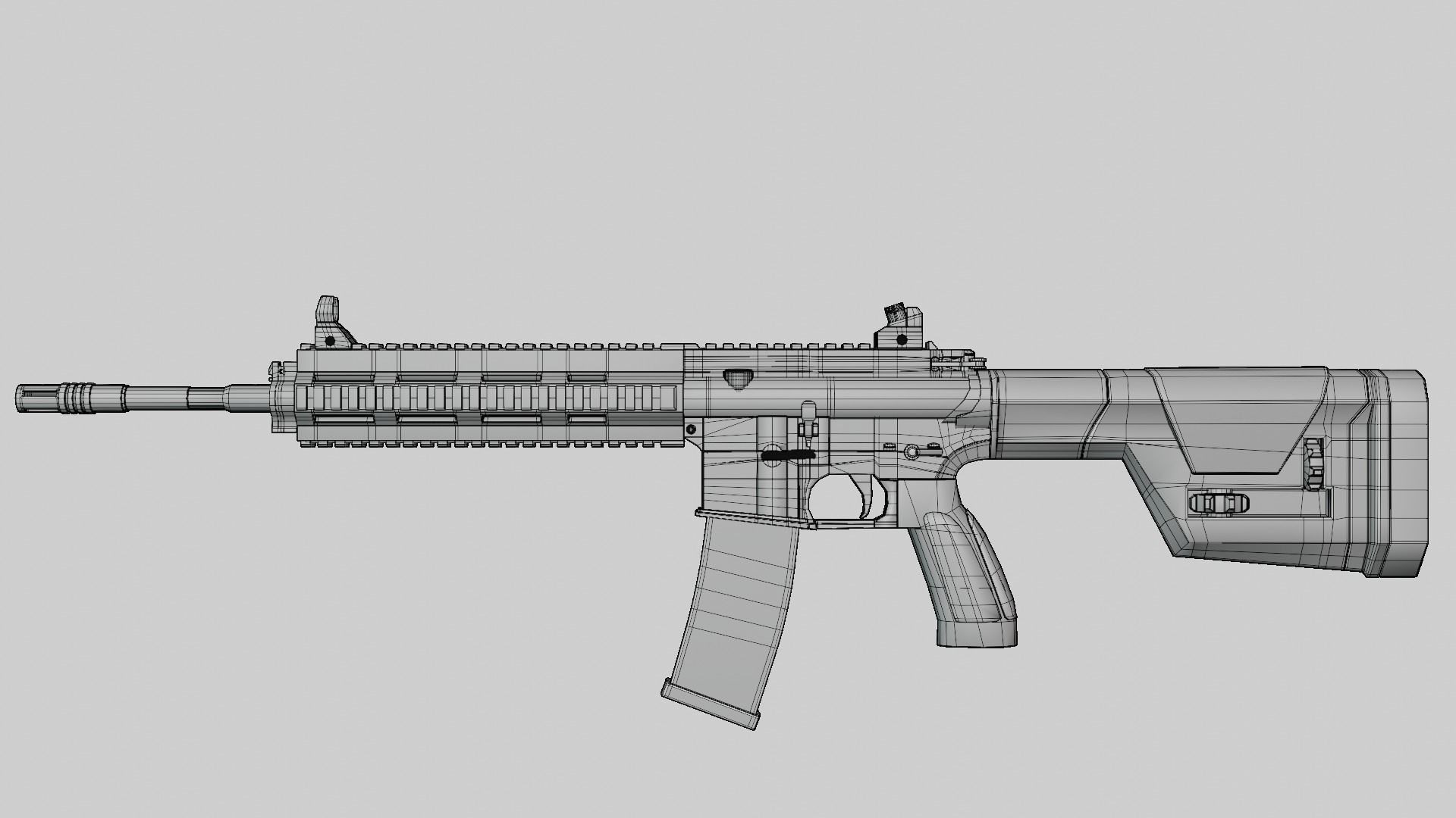 M416 Realistic assault rifle 3D model | CGTrader