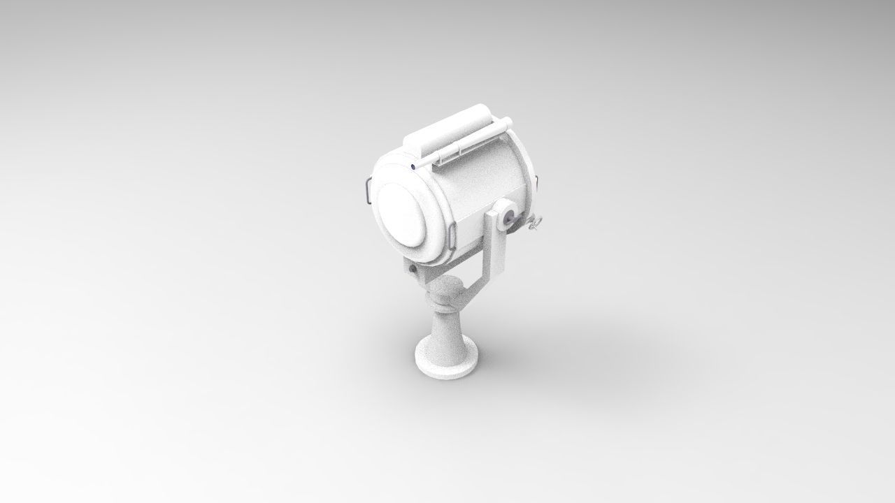 Printable Navy Searchlight 3D model 3D printable | CGTrader