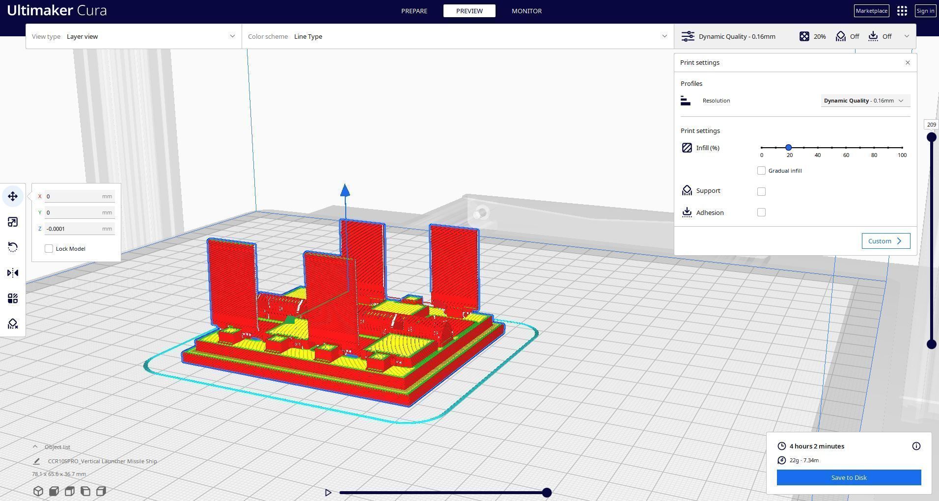 Vertical Launcher Missile Ship 3D model 3D printable | CGTrader