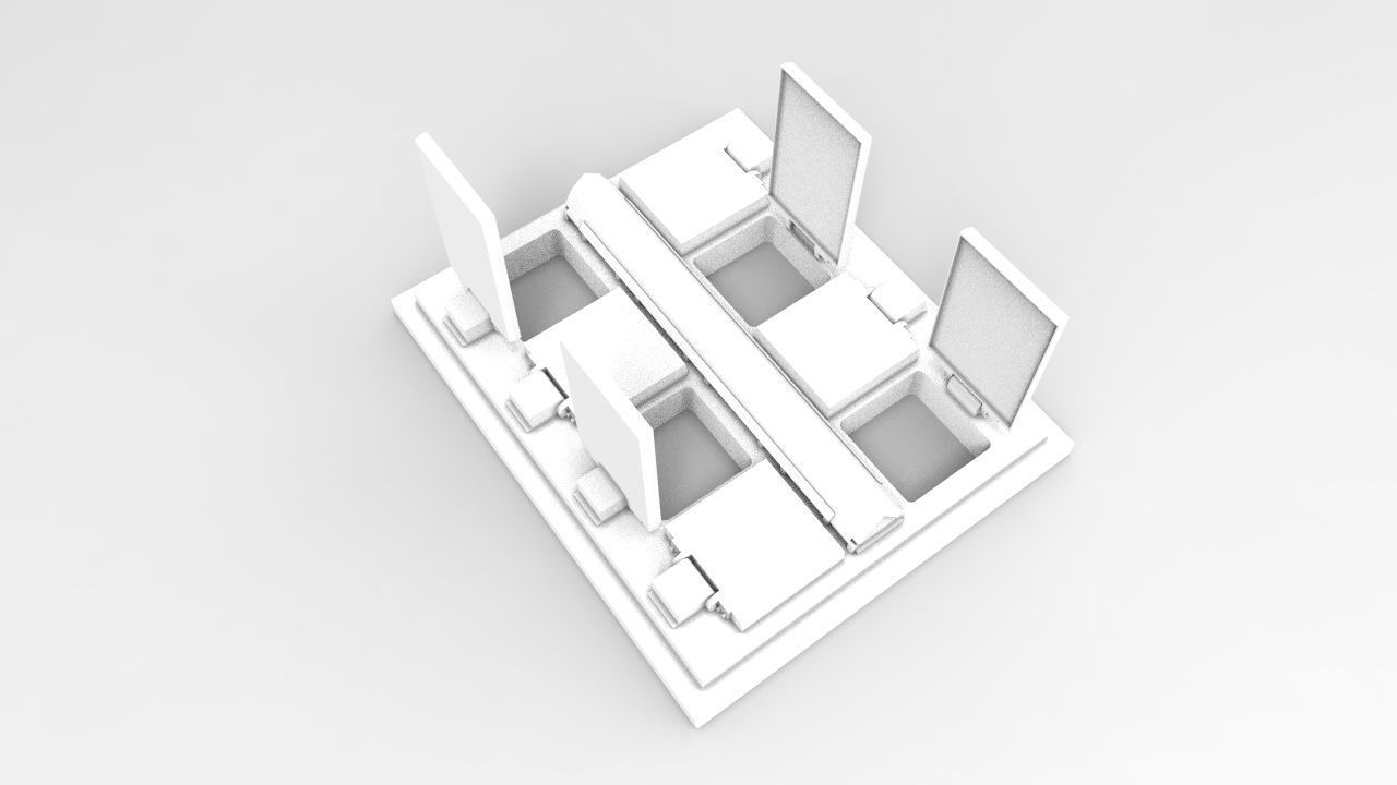 Vertical Launcher Missile Ship 3D model 3D printable | CGTrader