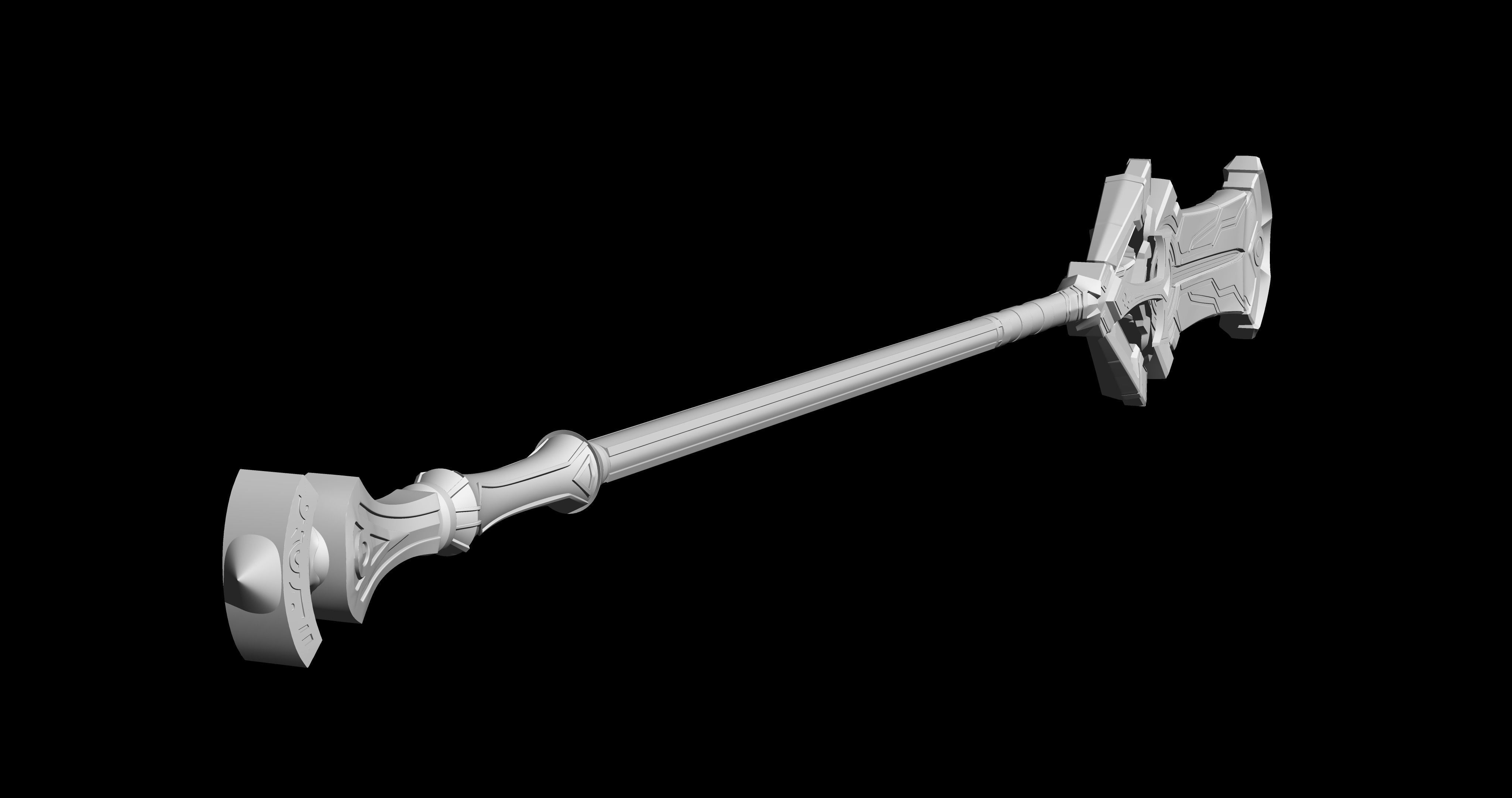 Genshin Impact Cyno lance Staff of the Scarlet Sands 3D model 3D ...