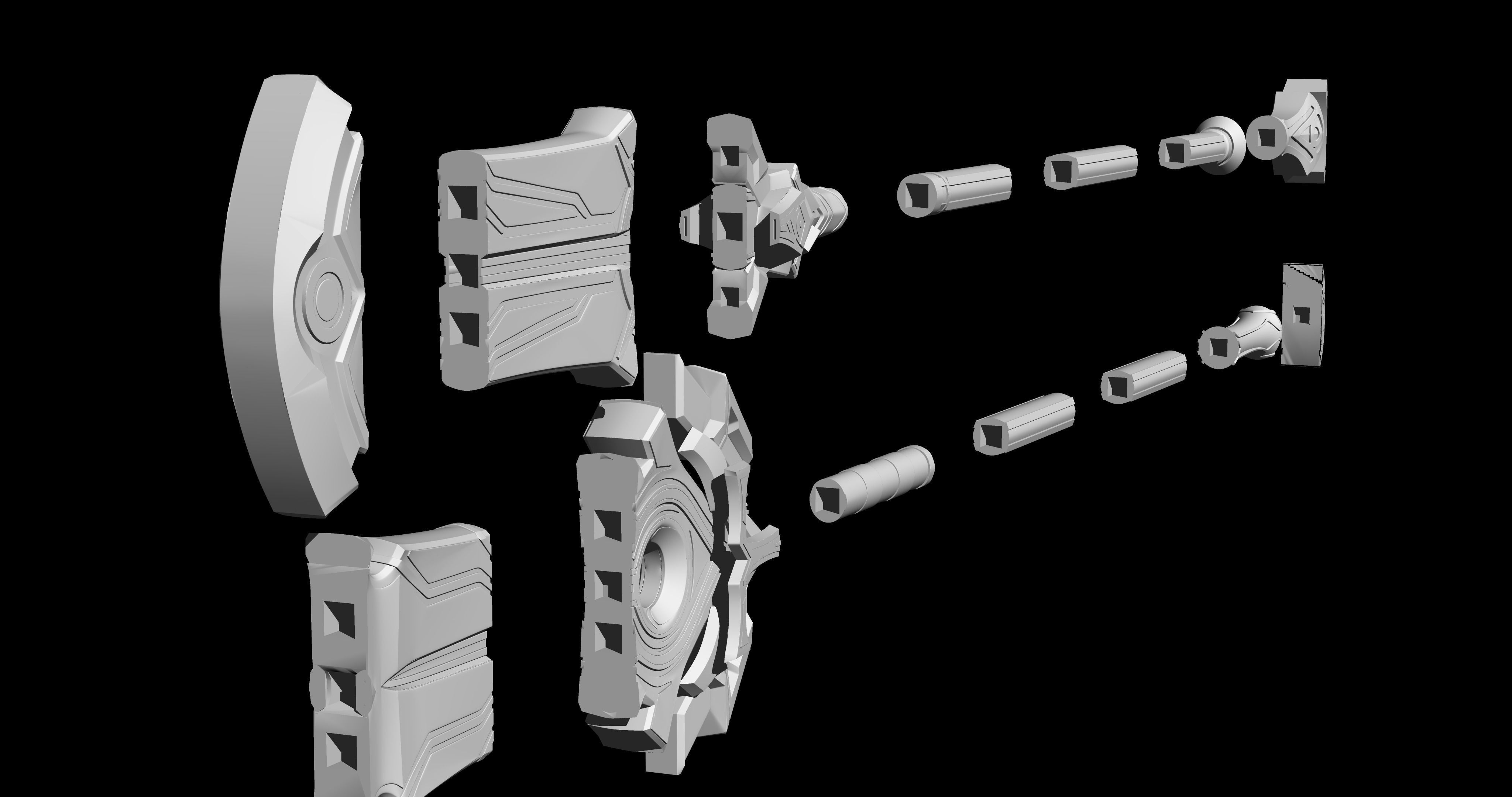 Genshin Impact Cyno lance Staff of the Scarlet Sands 3D model 3D ...