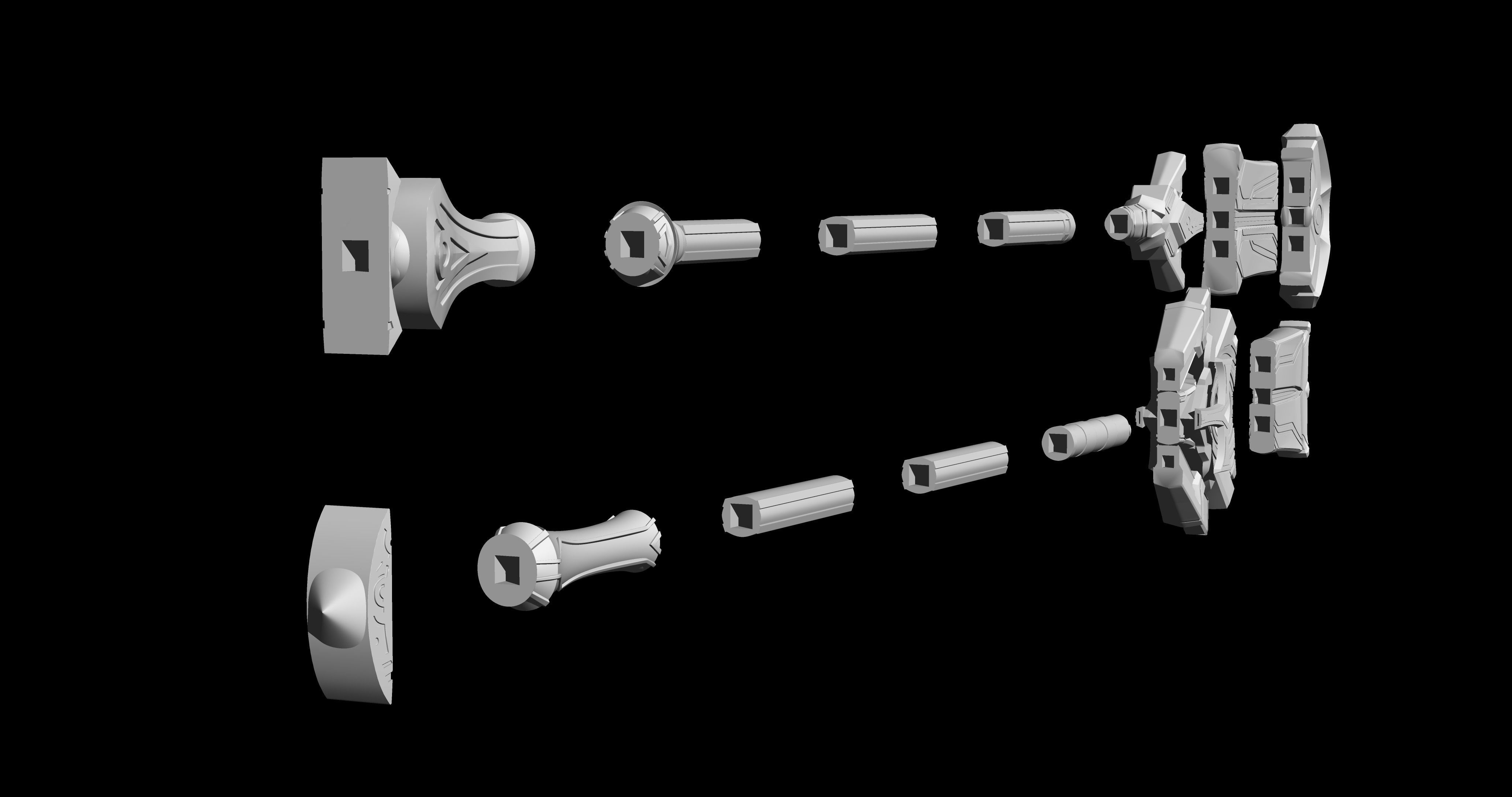 Genshin Impact Cyno lance Staff of the Scarlet Sands 3D model 3D ...