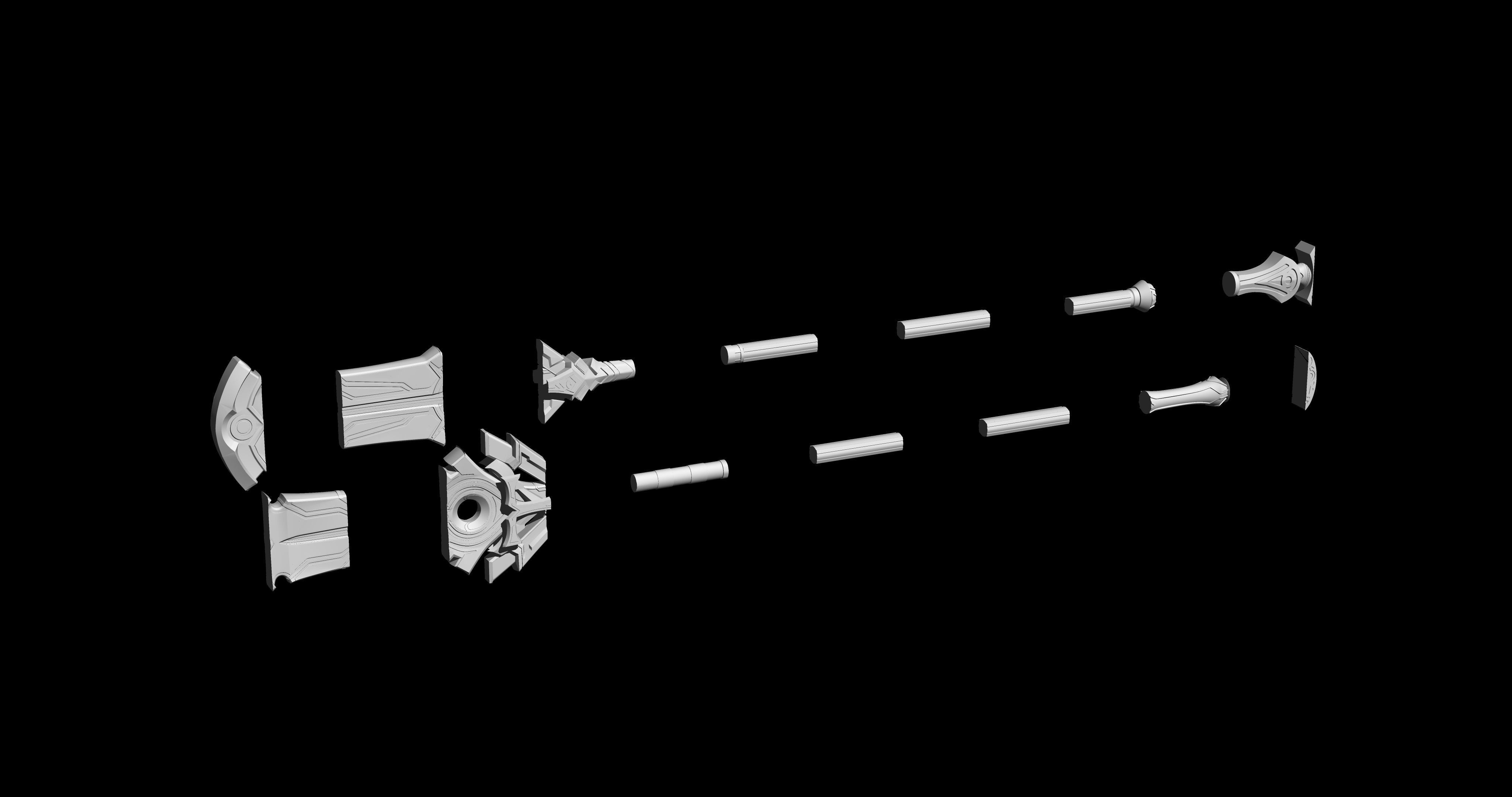 Genshin Impact Cyno lance Staff of the Scarlet Sands 3D model 3D ...