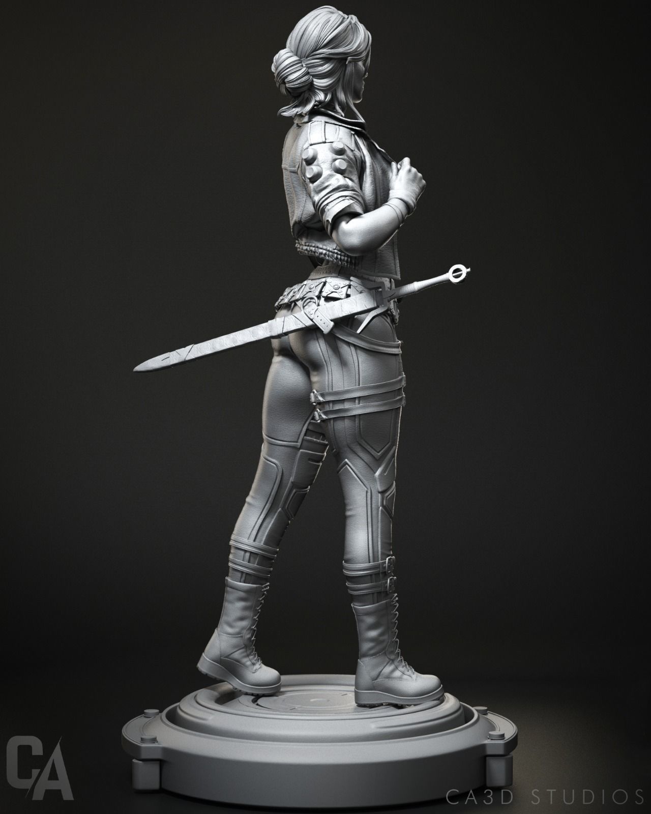 Cyberpunk Ciri 3D Print 3D model 3D printable | CGTrader