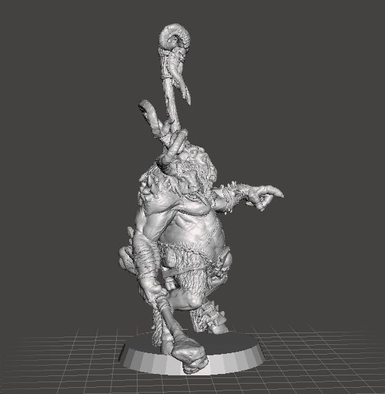 CHAOTIC BEASTMAN MINIATURE FIGURE FOR FANTASY GAMES RPG 3D model 3D ...