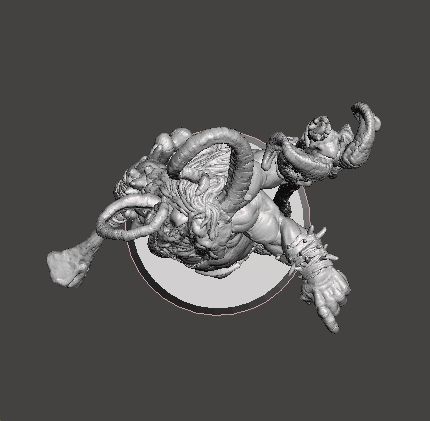 CHAOTIC BEASTMAN MINIATURE FIGURE FOR FANTASY GAMES RPG 3D model 3D ...