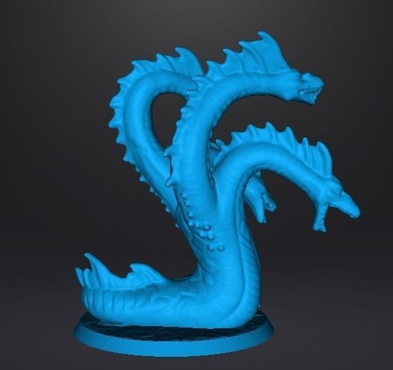LERNAEAN HYDRA MINIATURE MODEL FOR FANTASY GAMES DND RPG 3D model 3D ...