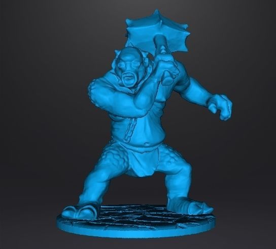 CAVE TROLL MINIATURE MODEL FOR FANTASY GAMES DND RPG 3D model 3D ...