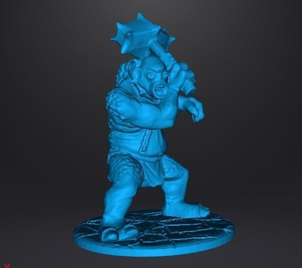 CAVE TROLL MINIATURE MODEL FOR FANTASY GAMES DND RPG 3D model 3D ...