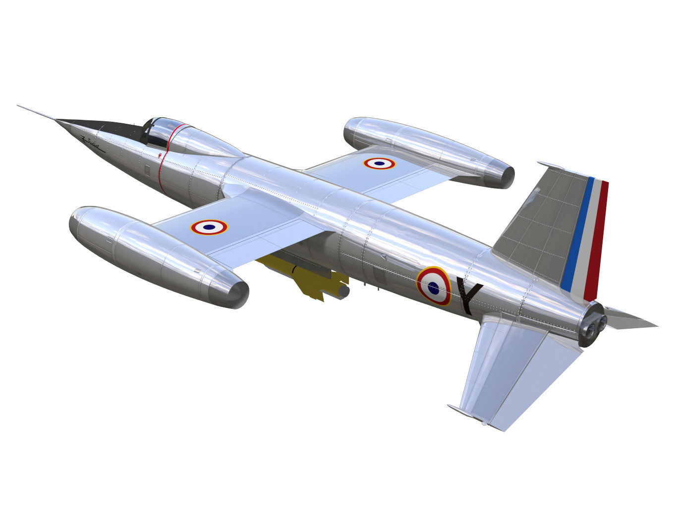 SNCASO SO9000 Trident 3D model | CGTrader