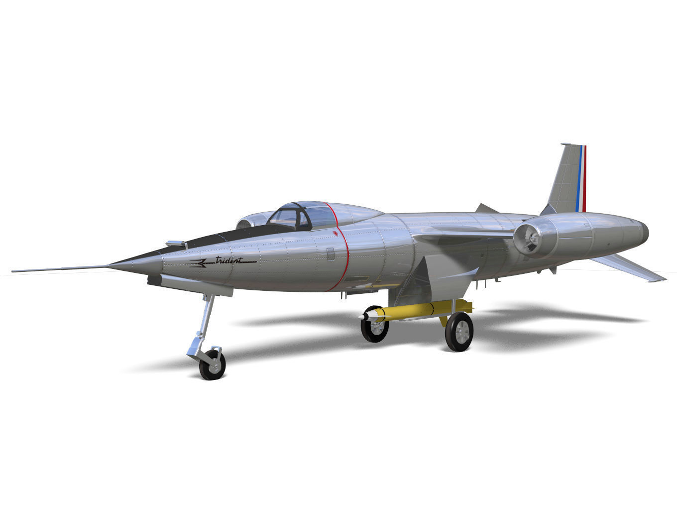 SNCASO SO9000 Trident 3D model | CGTrader