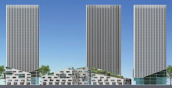 SU model of high-tech zone office building 3D model | CGTrader