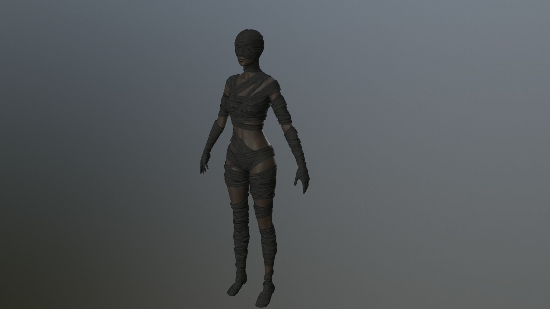 3D model Mummy Female 2 VR / AR / low-poly | CGTrader