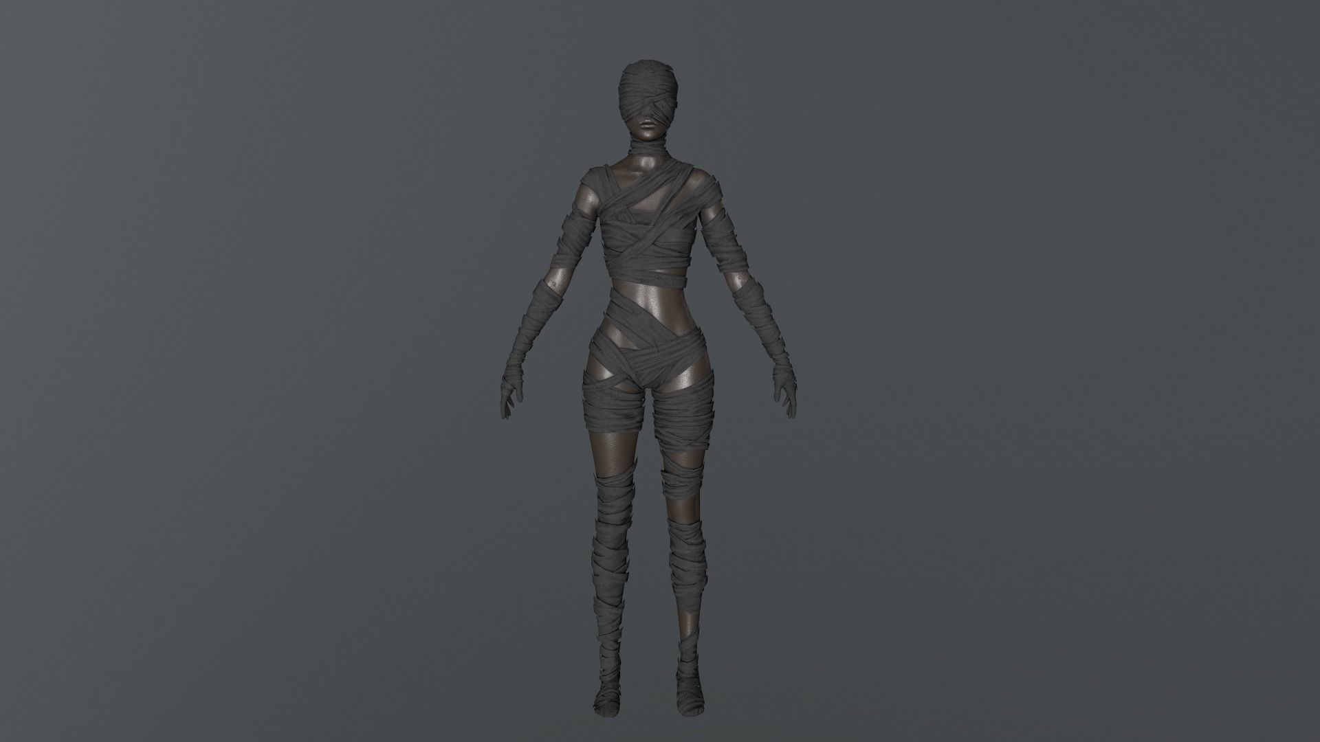 3D model Mummy Female 2 VR / AR / low-poly | CGTrader