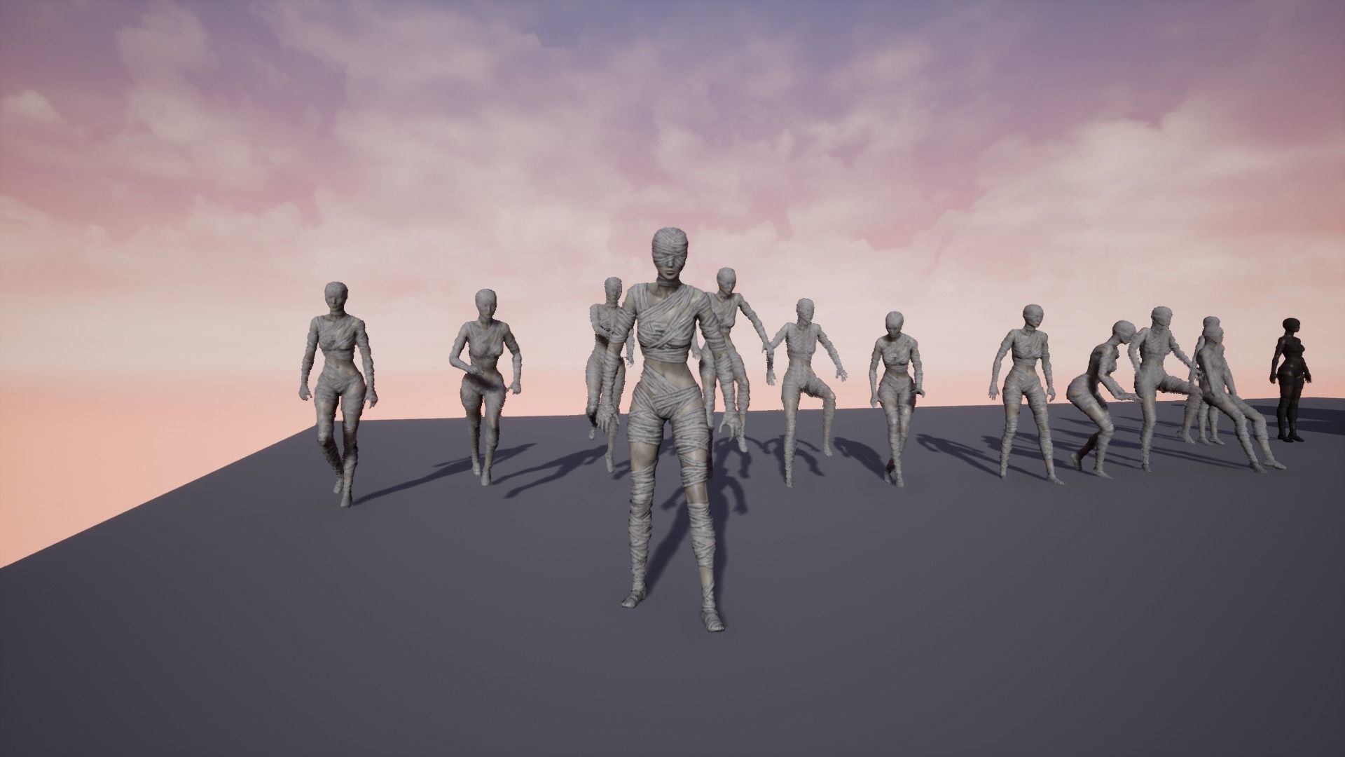 3D model Mummy Female 2 VR / AR / low-poly | CGTrader