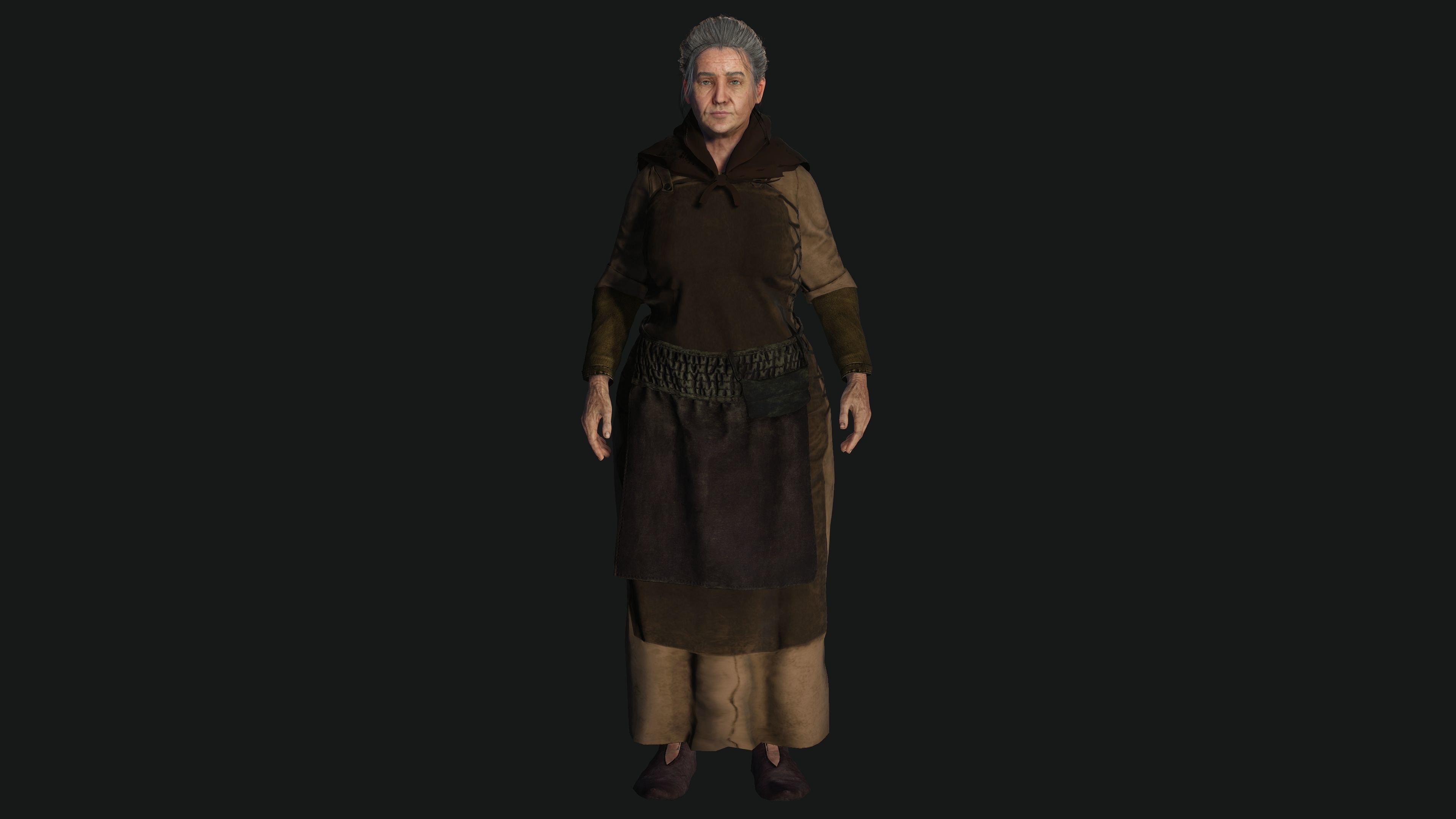 3D model AAA 3D FANTASY MEDIEVAL - OLD WOMAN 01 REALISTIC CHARACTER VR ...