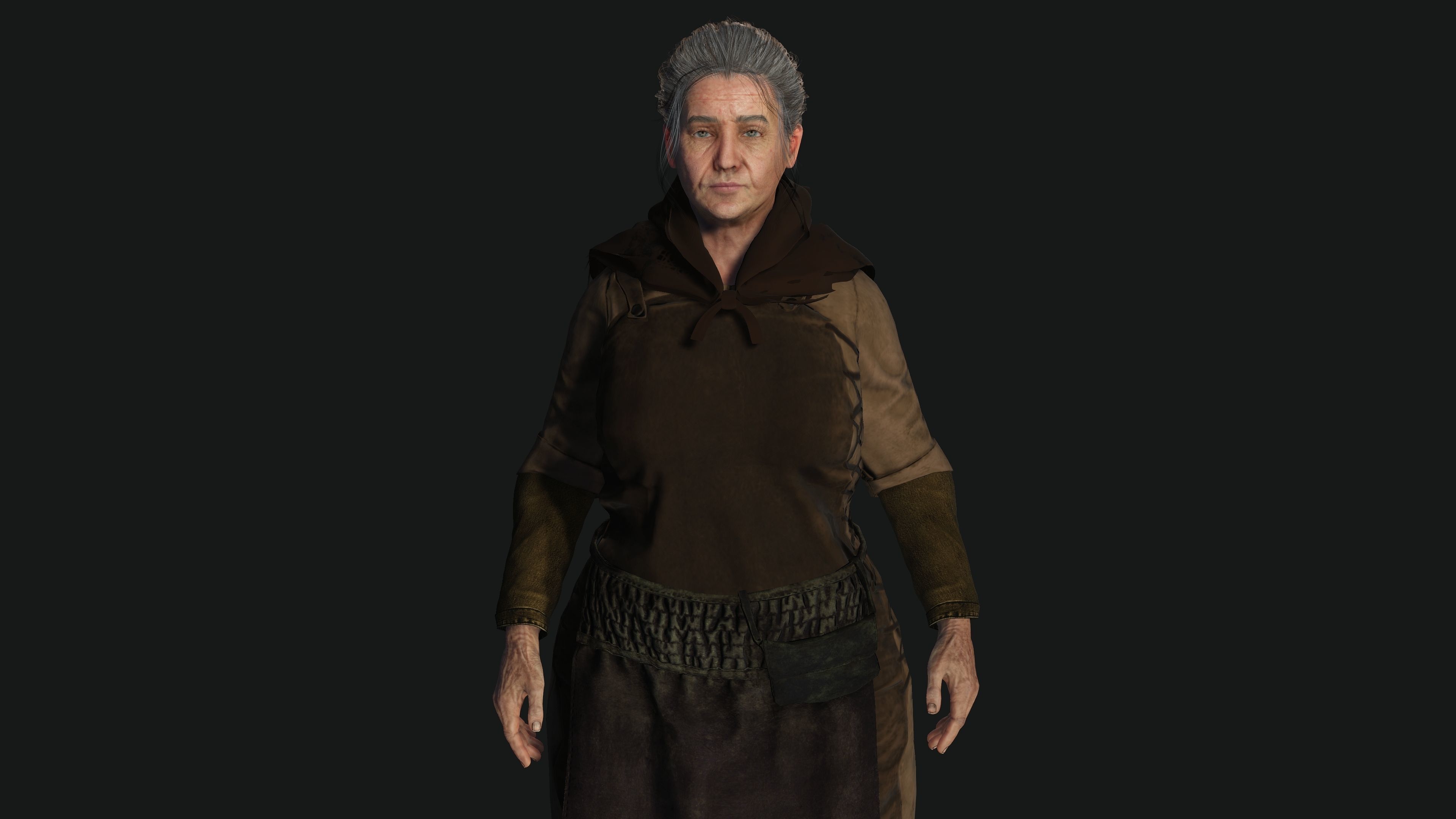 3D model AAA 3D FANTASY MEDIEVAL - OLD WOMAN 01 REALISTIC CHARACTER VR ...