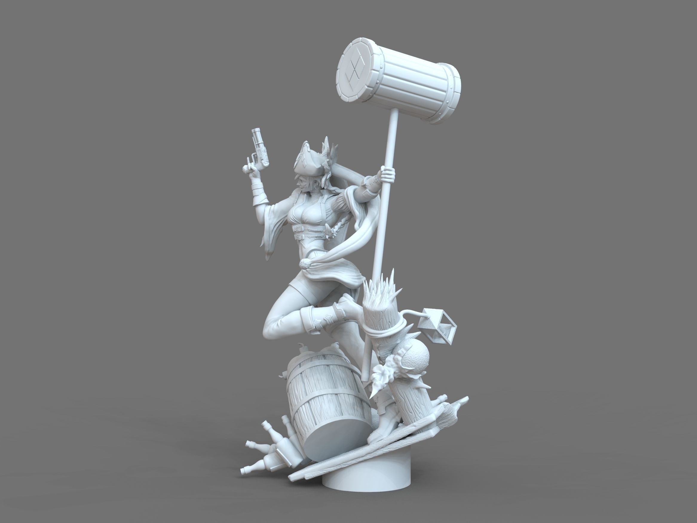 Harley Quinn from Batman DC Comics STL collectibles 3D model 3D ...