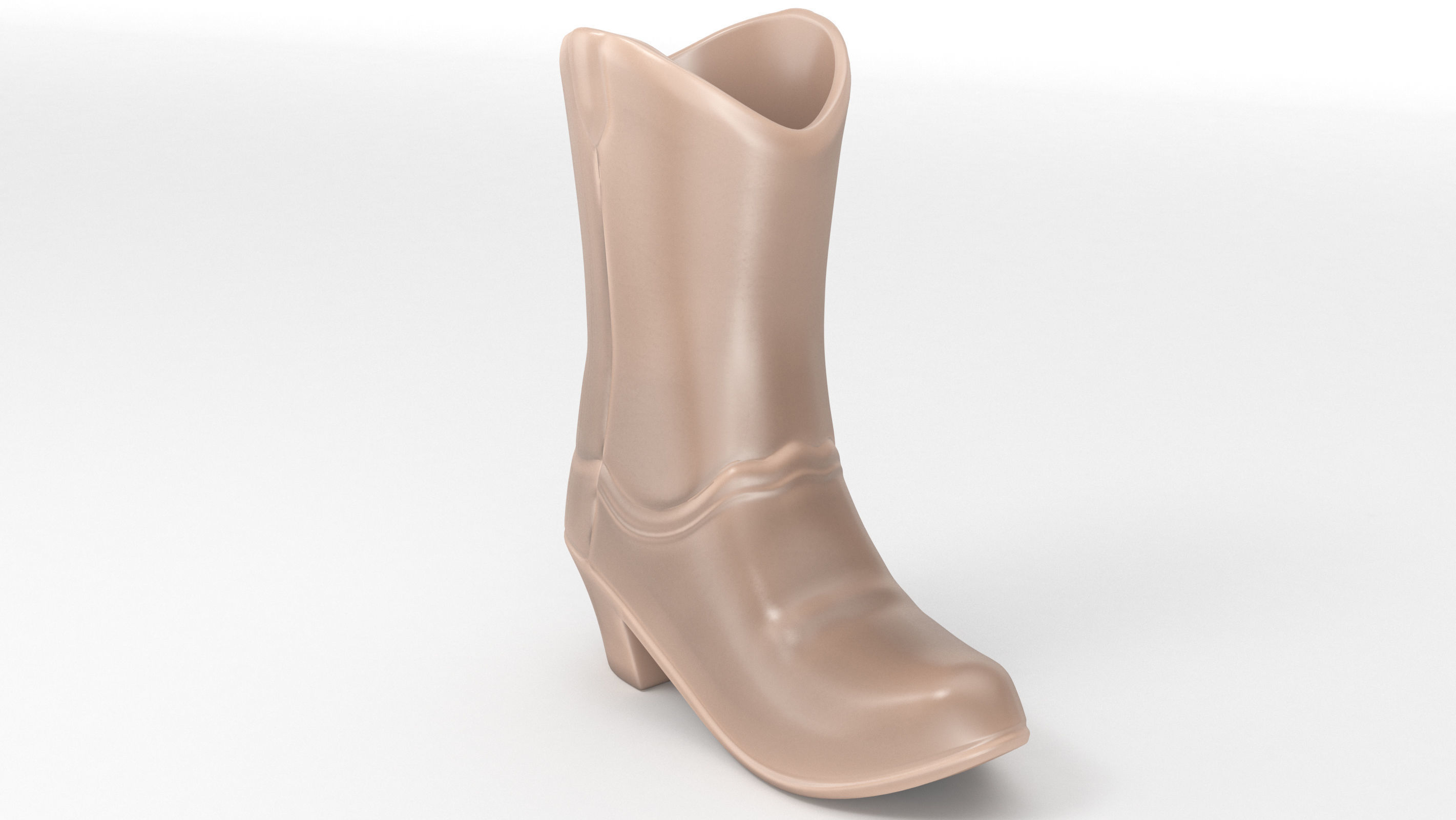 Ceramic boot with matches 3D model | CGTrader