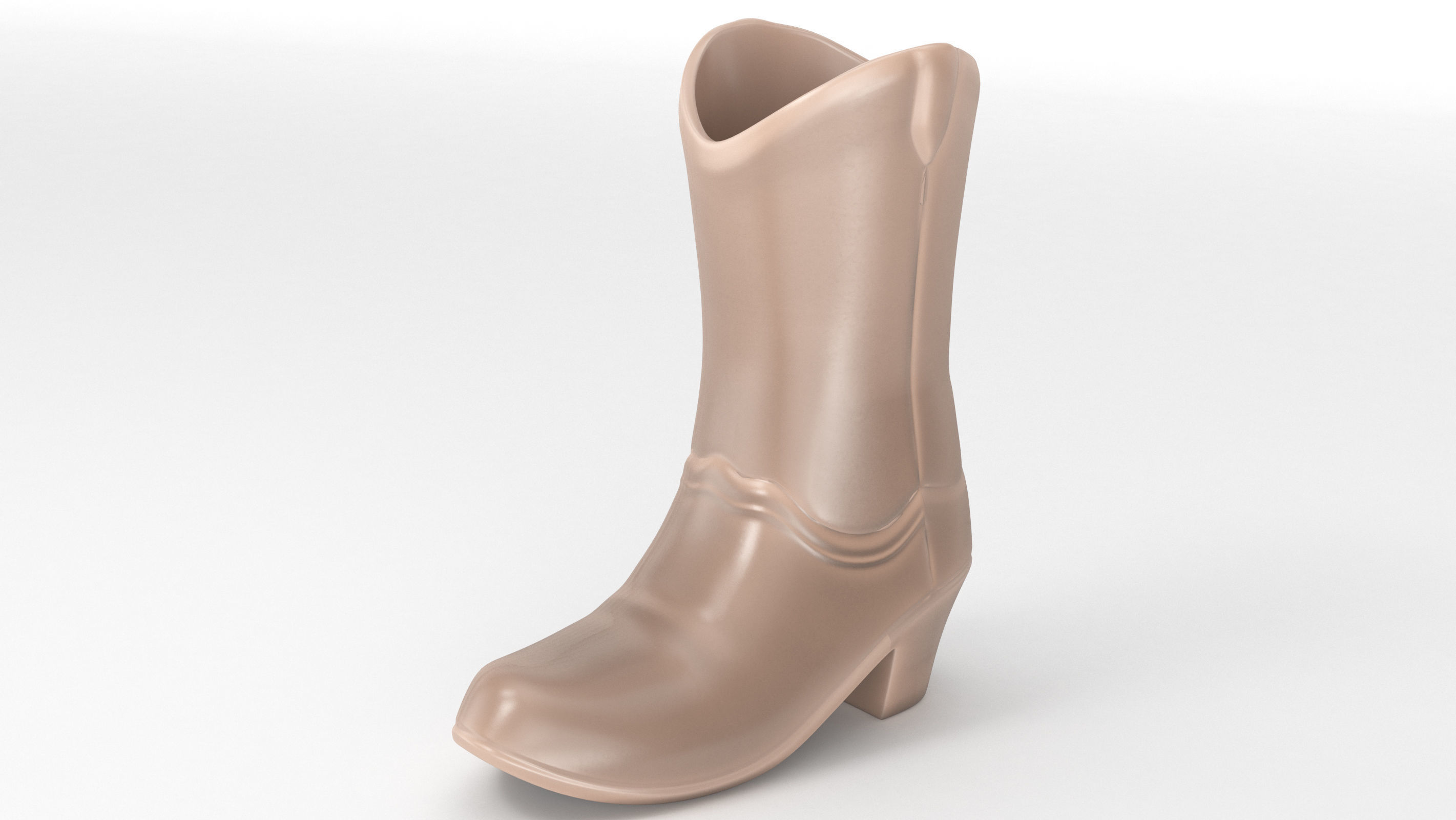 Ceramic boot with matches 3D model | CGTrader