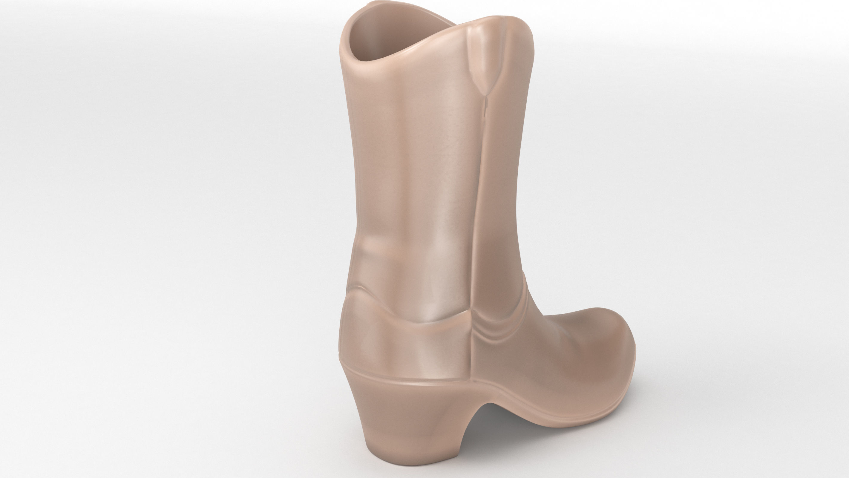 Ceramic boot with matches 3D model | CGTrader