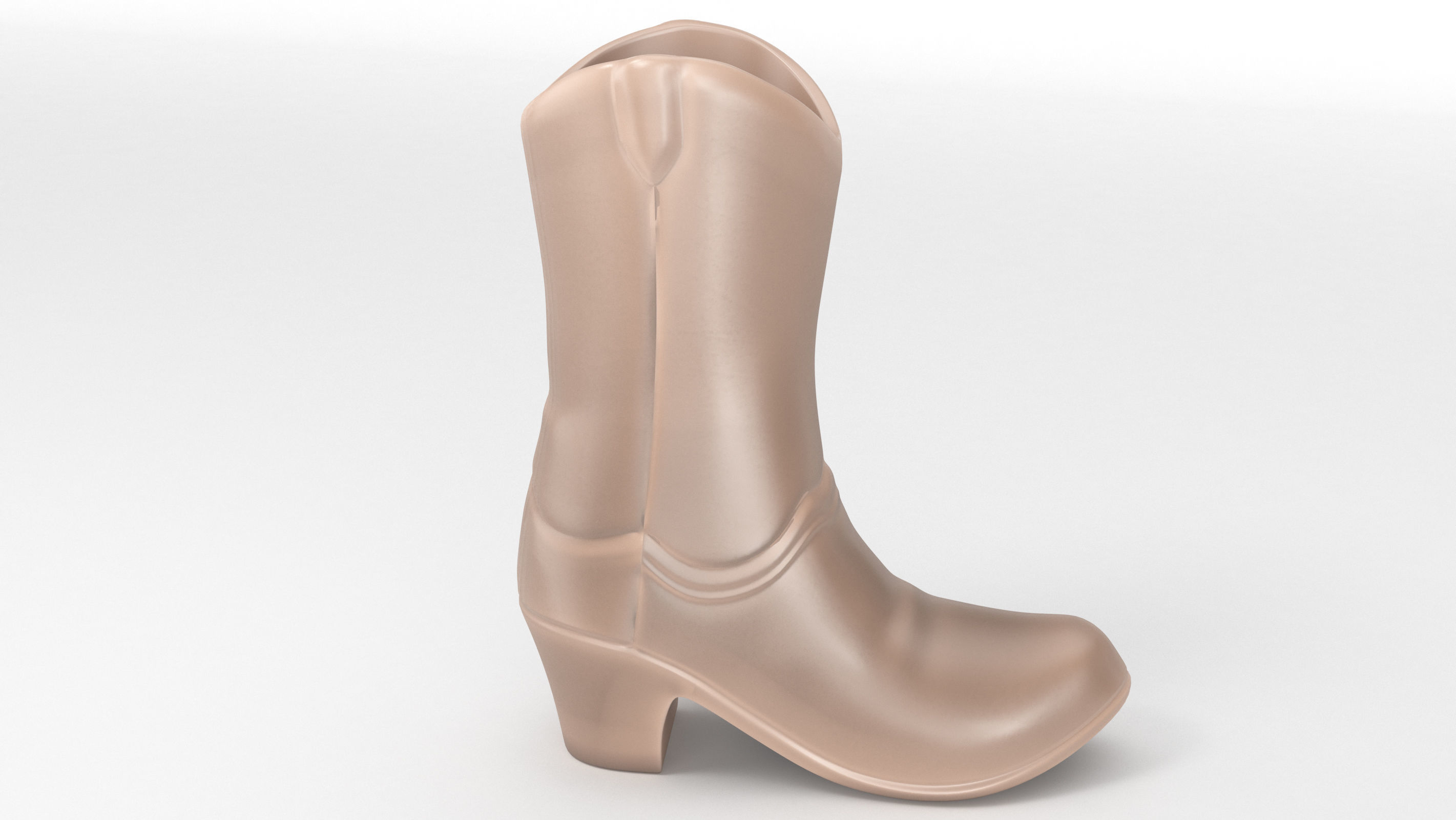 Ceramic boot with matches 3D model | CGTrader