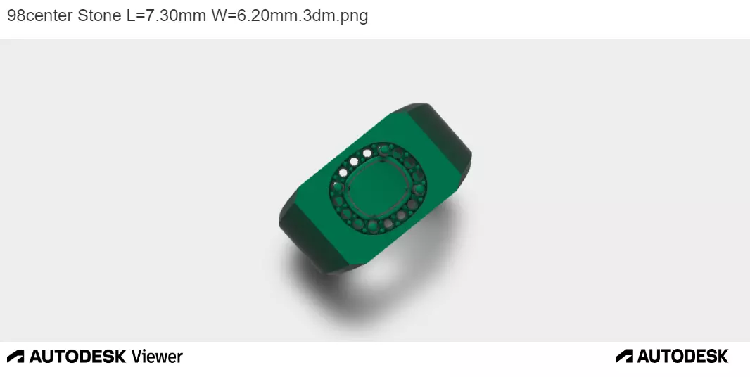 Refined Mens 3D Ring Model with Oval-Cut Center Stone 3D model 3D ...