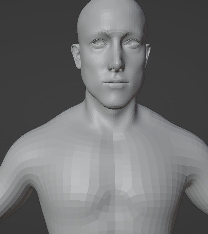 male character Scott base mesh Low-poly 3D model free VR / AR / low-poly 3D model | CGTrader