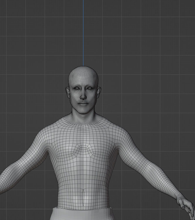 male character Scott base mesh Low-poly 3D model free VR / AR / low-poly 3D model | CGTrader