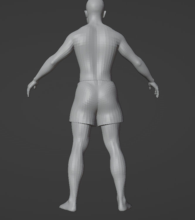 male character Scott base mesh Low-poly 3D model free VR / AR / low-poly 3D model | CGTrader