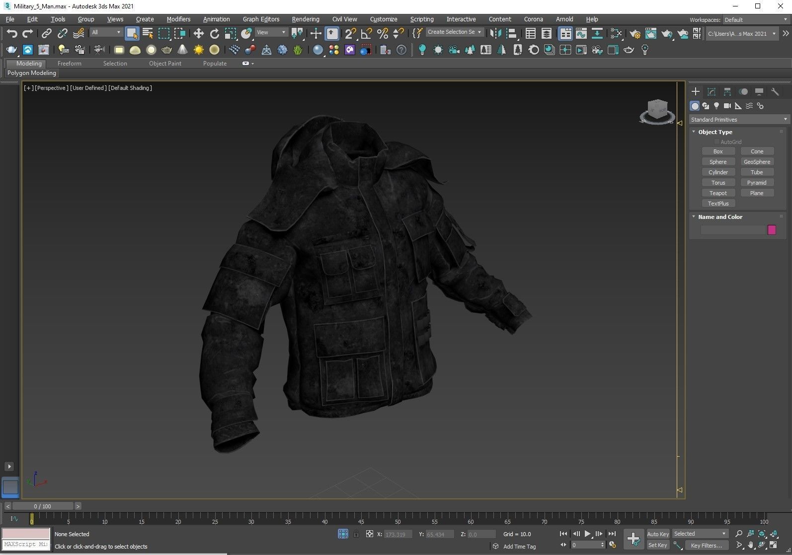 3D model Military Jacket VR / AR / low-poly | CGTrader