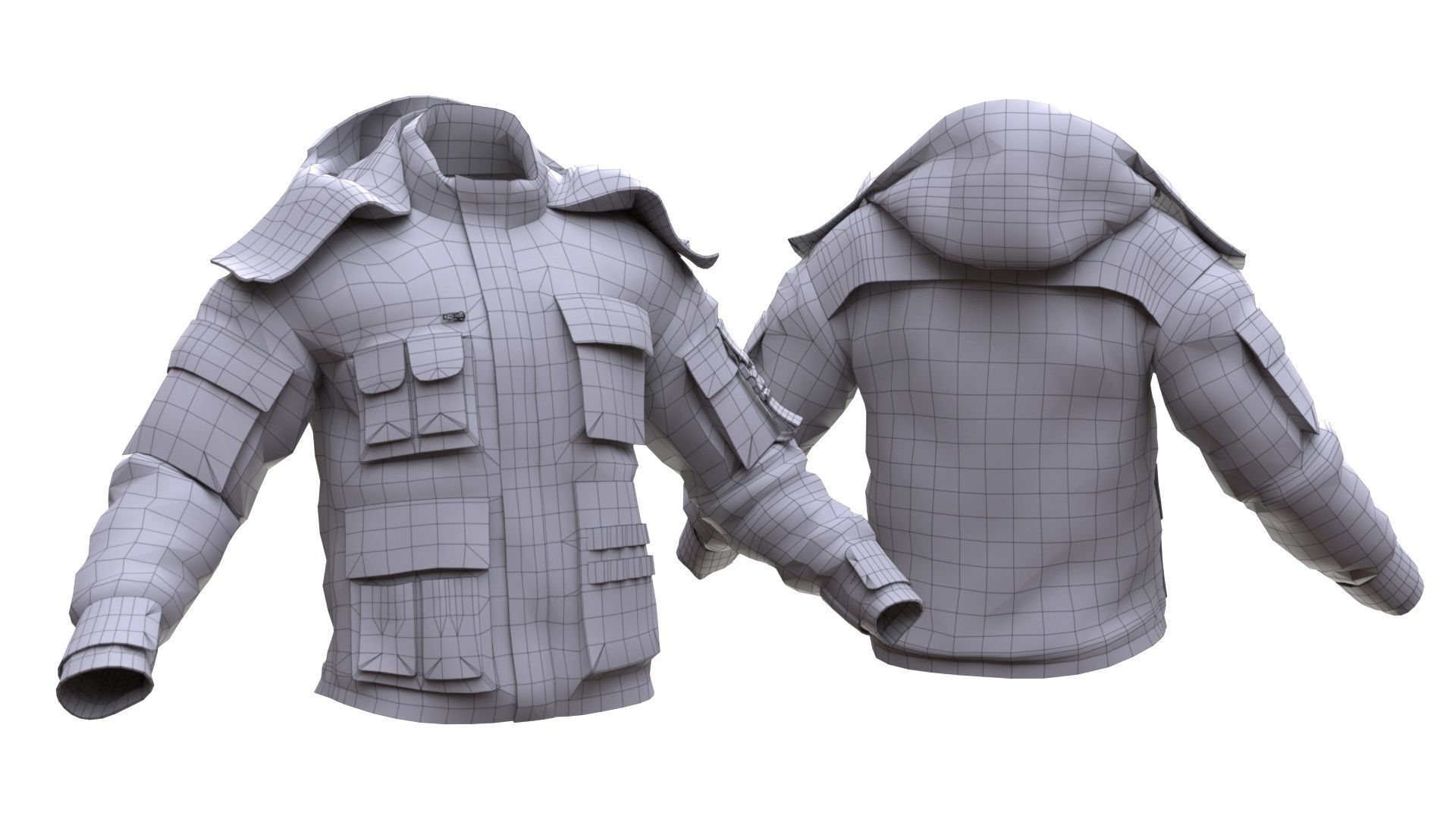 3D model Military Jacket VR / AR / low-poly | CGTrader