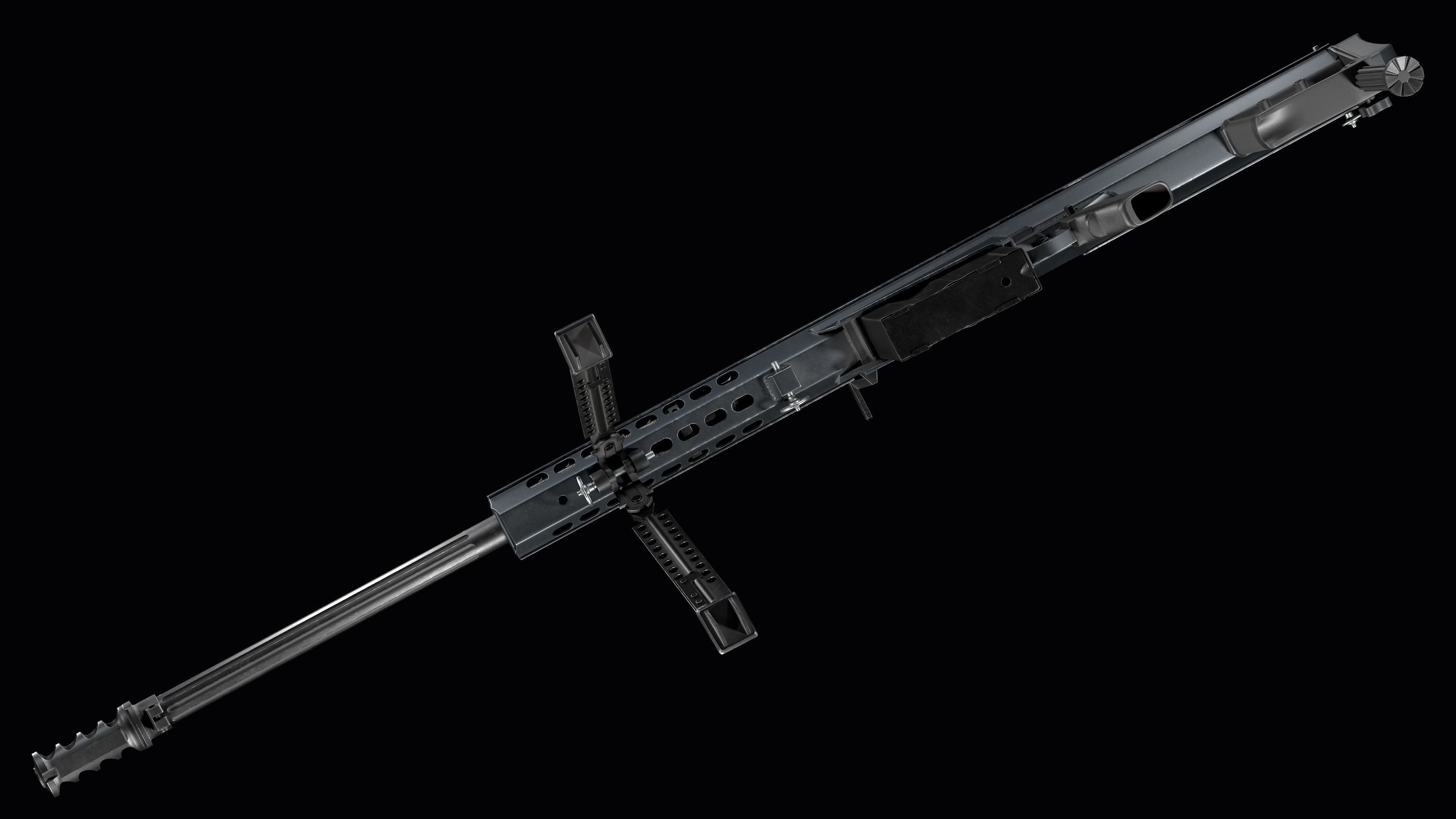 3D model Modular Anti materiel sniper rifle Barrett M107A1 VR / AR ...