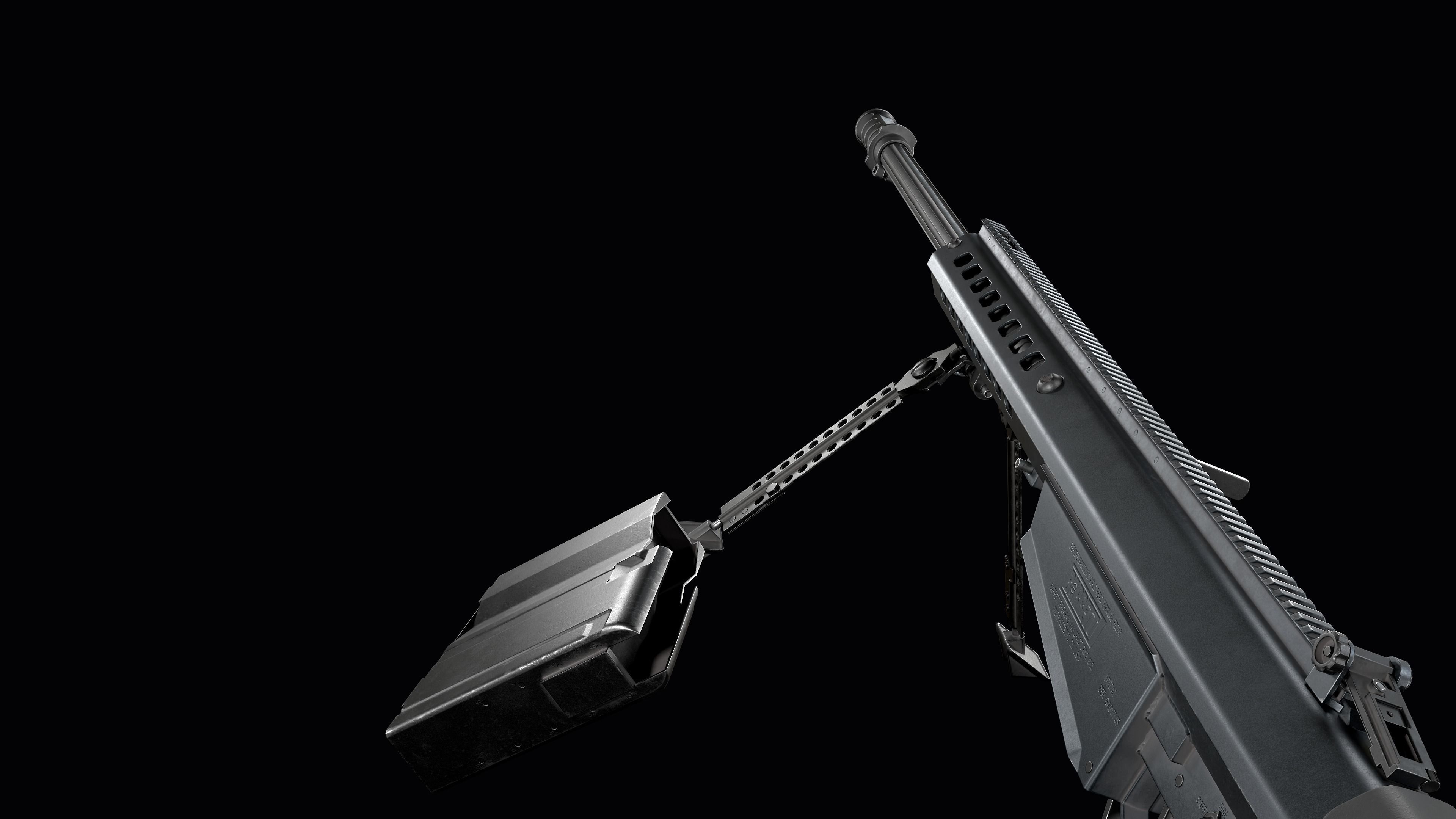 3D model Modular Anti materiel sniper rifle Barrett M107A1 VR / AR ...