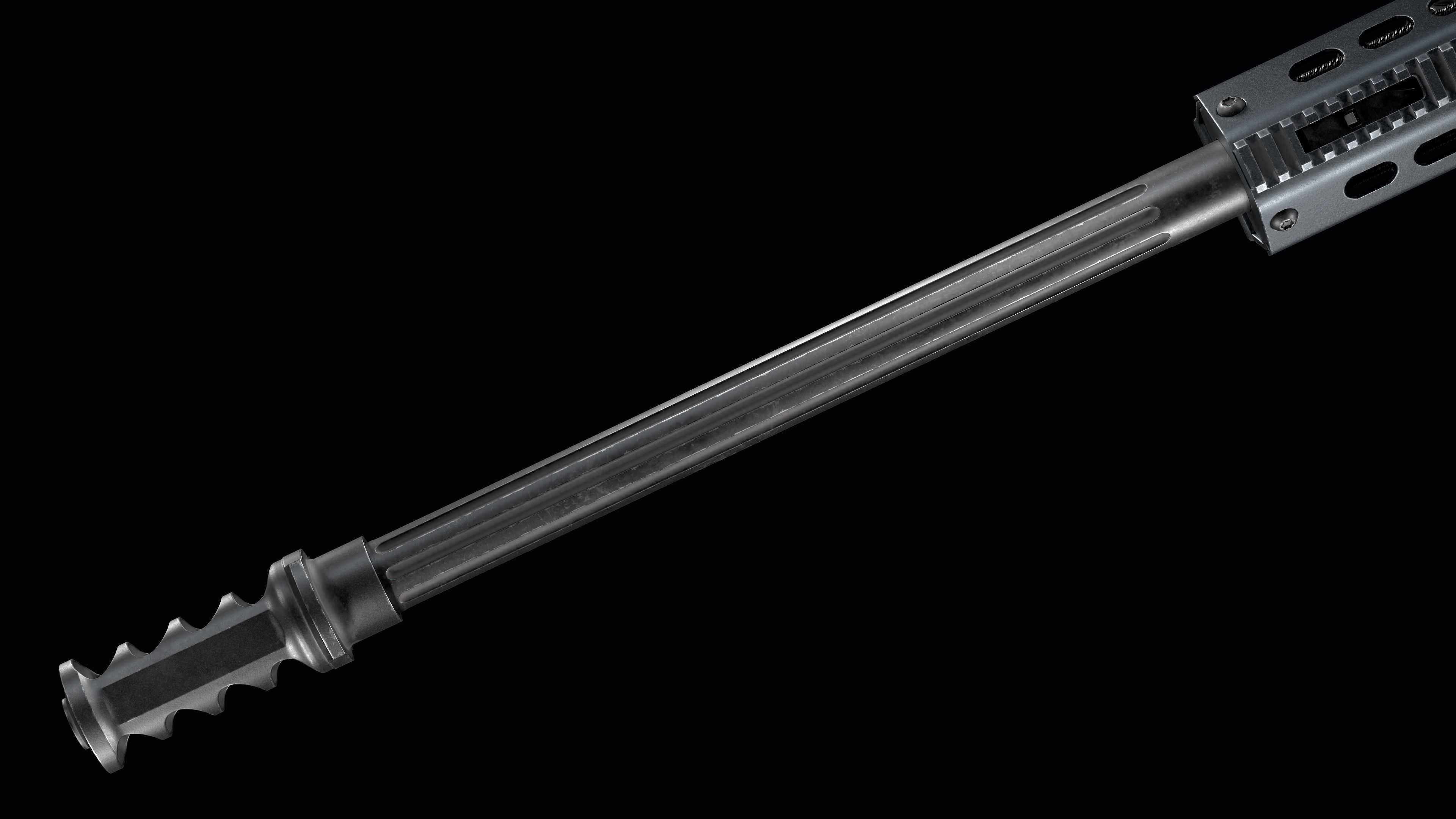 3D model Modular Anti materiel sniper rifle Barrett M107A1 VR / AR ...