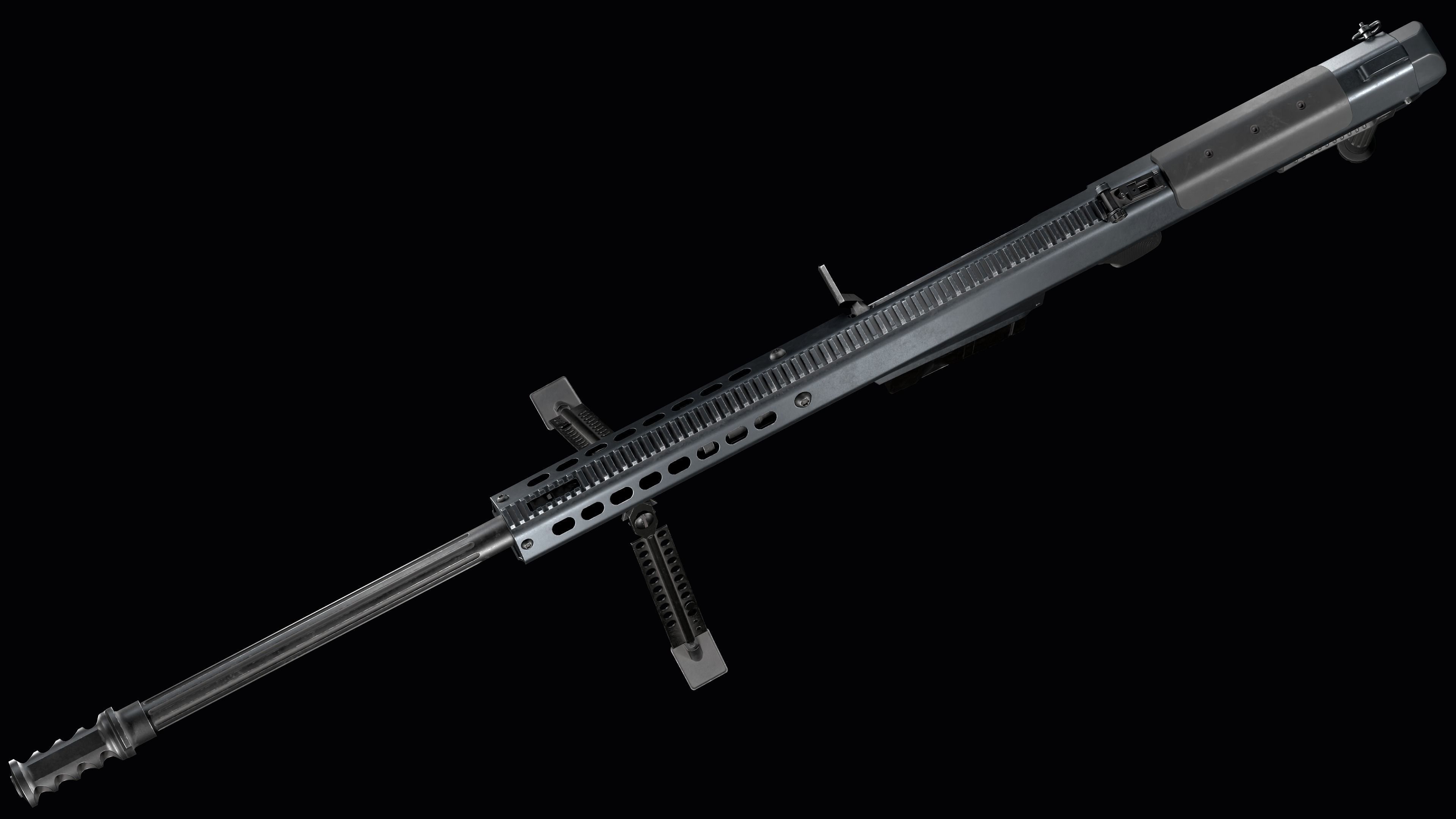 3D model Modular Anti materiel sniper rifle Barrett M107A1 VR / AR ...