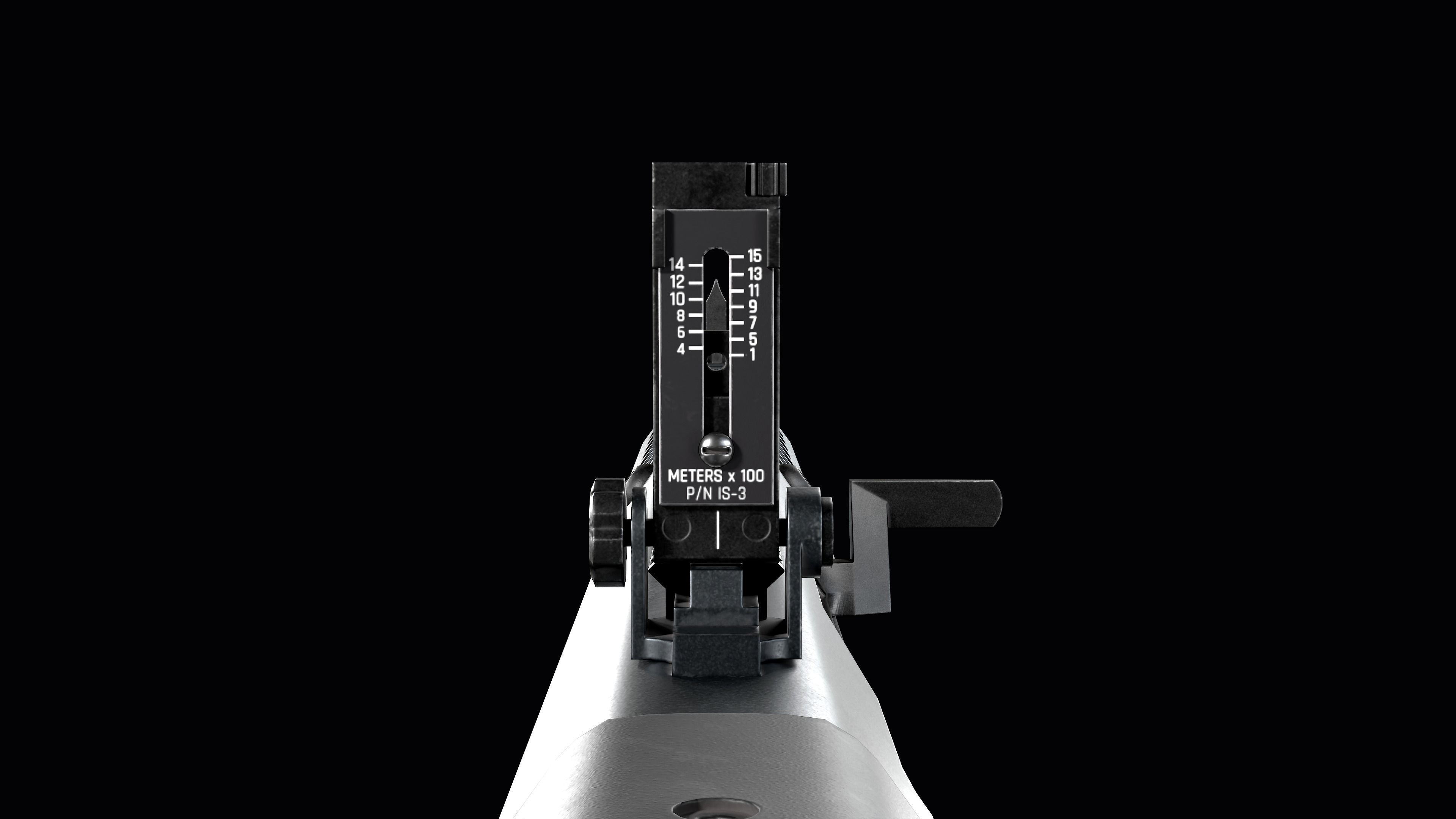 3D model Modular Anti materiel sniper rifle Barrett M107A1 VR / AR ...