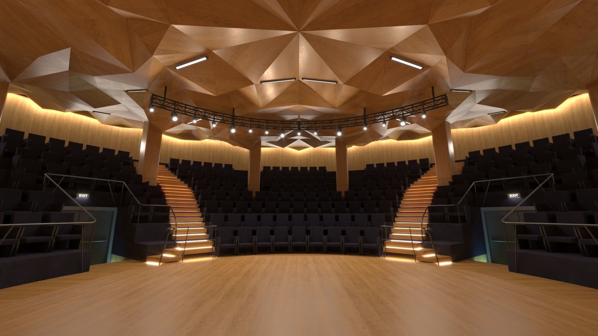 Theatre or Concert Hall Vol 2 3D model | CGTrader