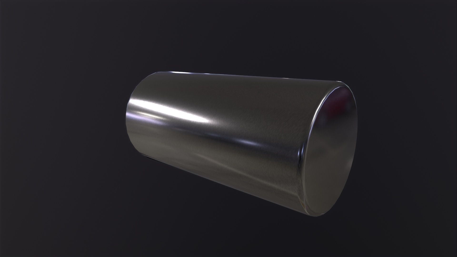 3D model Silver Cylinder 3D Model VR / AR / low-poly | CGTrader