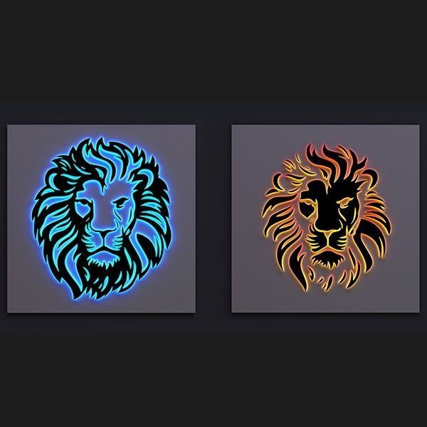 3D Lion Logo free 3D model | CGTrader