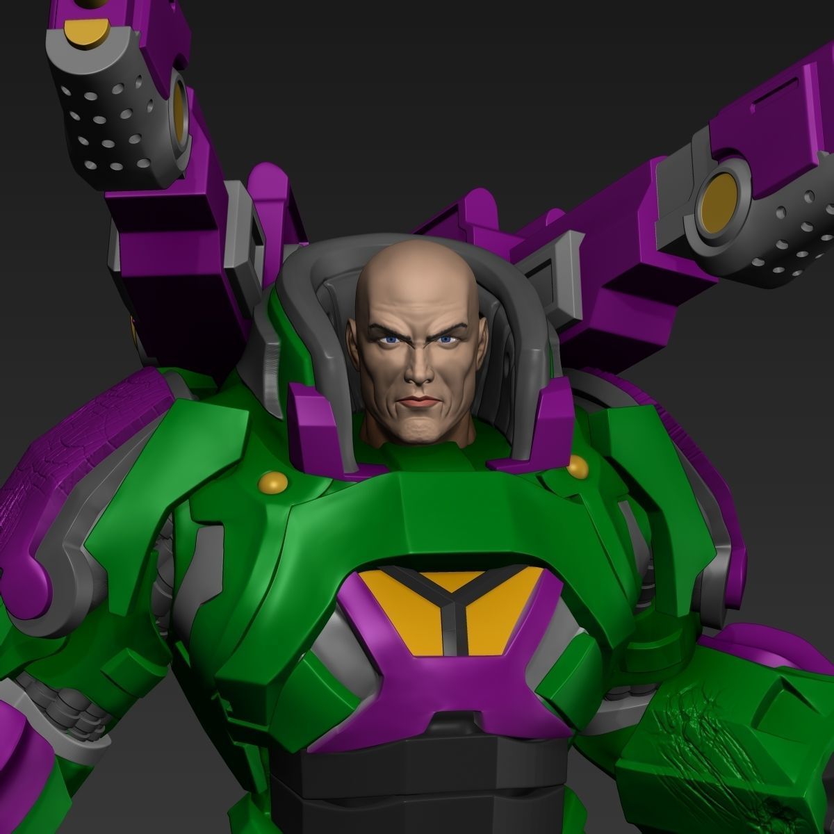 Lex Luthor War machine Superman STL 3d printing colllectibles 3D model ...