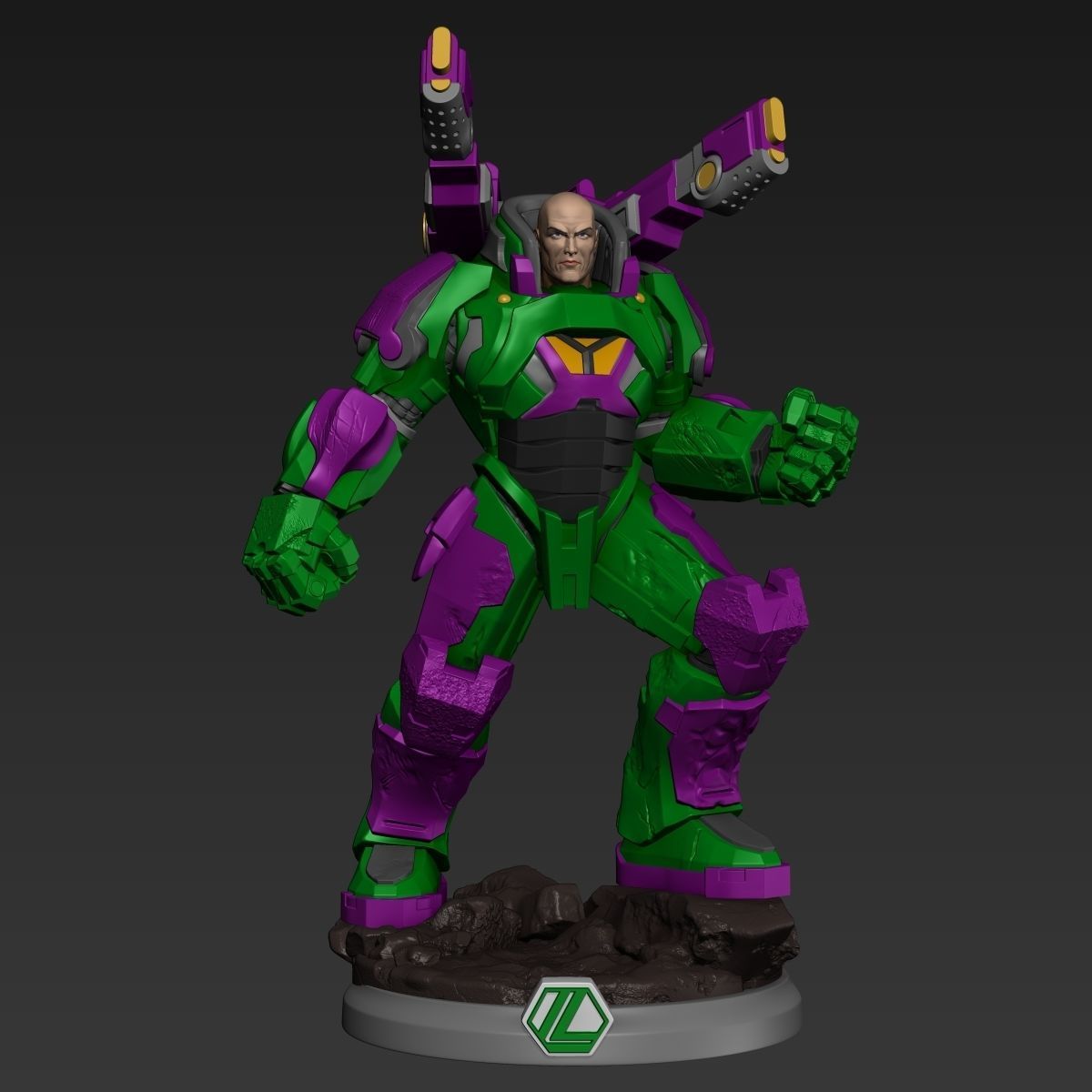 Lex Luthor War machine Superman STL 3d printing colllectibles 3D model ...