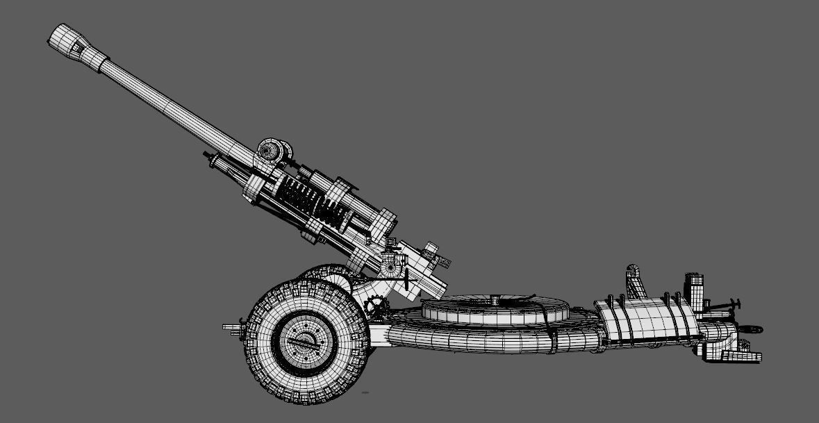 Artillery 3D Model 3D model | CGTrader