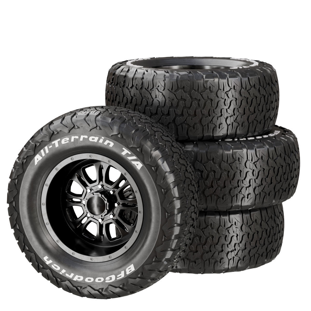 BFGoodrich All Terrain TA KO2 Tire 3d model 3D model | CGTrader