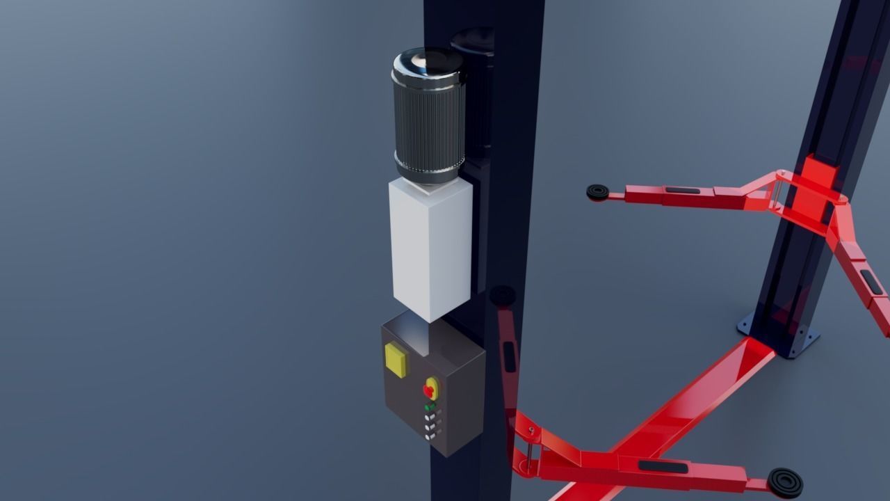 CLARKE Baseplate Car Lift 3D model | CGTrader