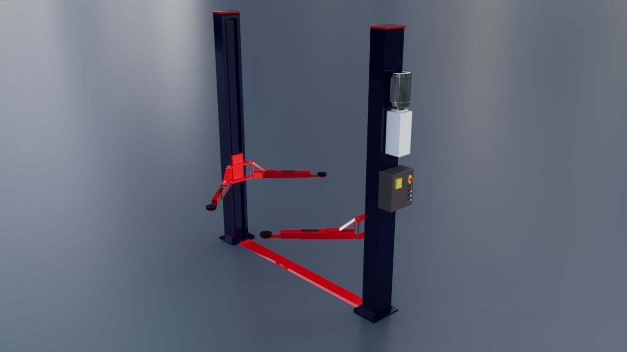 CLARKE Baseplate Car Lift 3D model | CGTrader