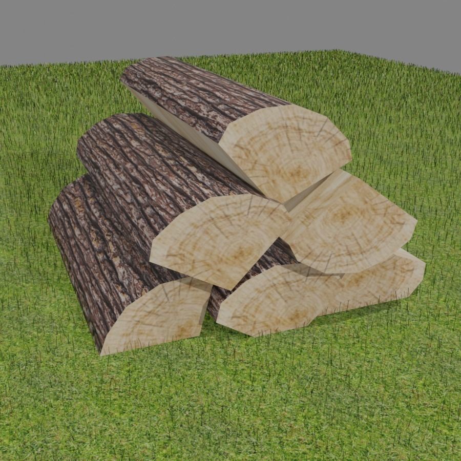 simle firewood free VR / AR / low-poly 3D model | CGTrader