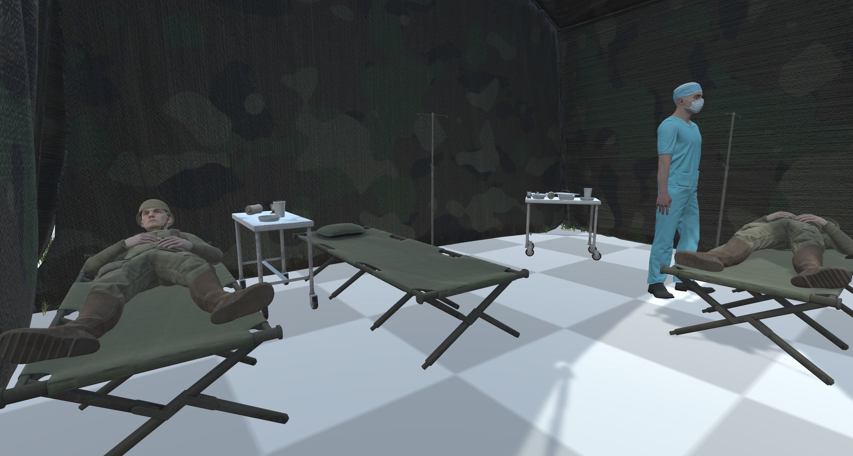 Military field hospital 3D model | CGTrader
